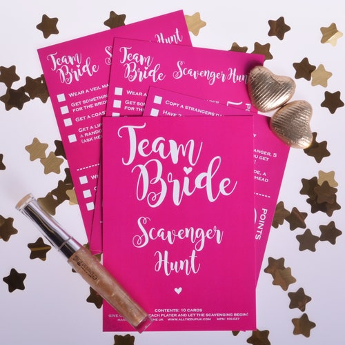 10 X Pink Hen Party Selfie Challenge Cards Hen Night Games - Etsy
