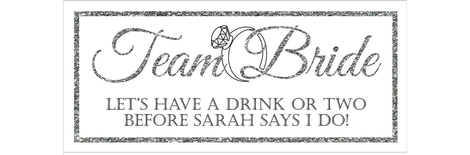 2 X Team Bride HEN PARTY BANNERS Rose Gold / Gold / Silver - Etsy UK