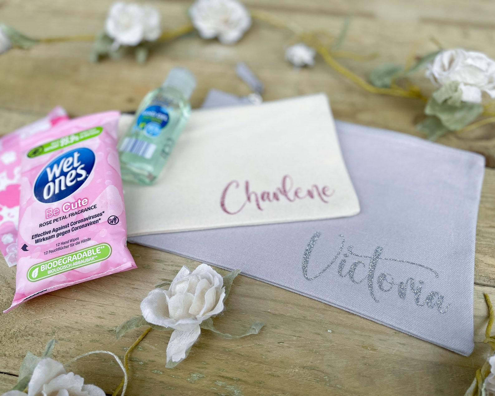 PERSONALISED SANITARY BAG With Zip | Any Name Glitter Christmas ...