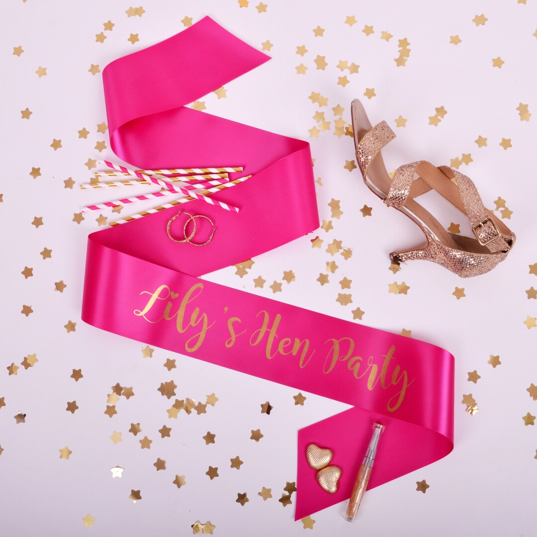 Personalised Hen Night Sash Team Bride Hen Party Range - Etsy