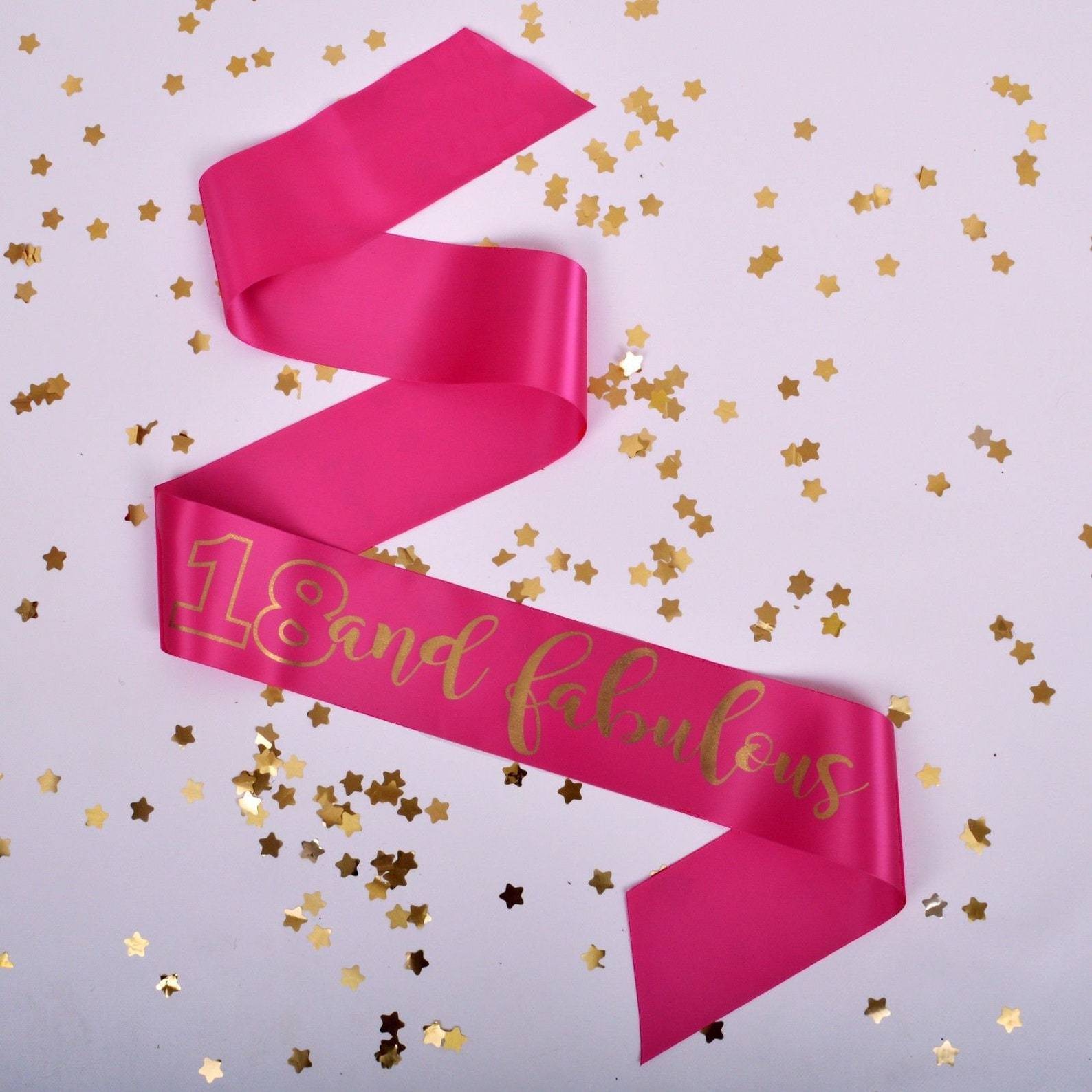 18th BIRTHDAY SASH | 18 and Fabulous | Eighteenth Birthday Gift ...