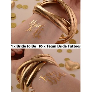Team Bride Hen Party Temporary Tattoos / Bride to Be Hen Party Tattoo ...