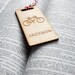 PERSONALISED WOODEN BOOKMARK Gift for Him Reading Gift Cyclist Gift ...