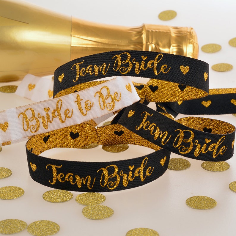 Team Bride Hen Party Wristband / Bracelet Hen Do Favours | Etsy UK