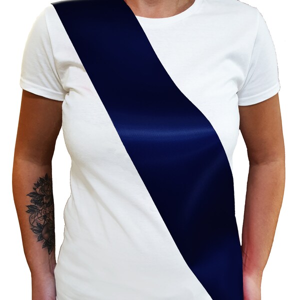 Navy Blue Sash - Etsy