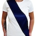 Navy Blue PLAIN / BLANK SASHES Hen Night Hen Party Corporate Plain ...