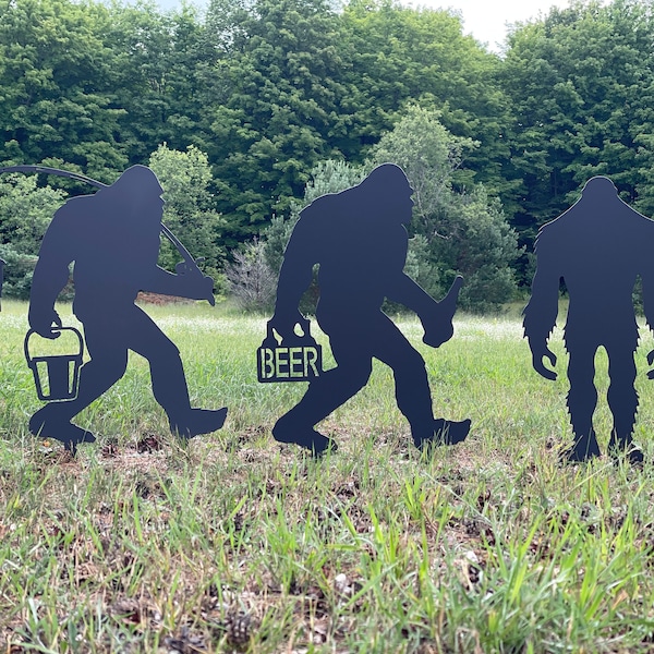 Bigfoot Silhouette for Yard - Etsy