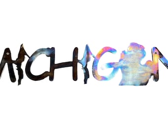 Michigan Upper Peninsula Metal Wall Art - Etsy