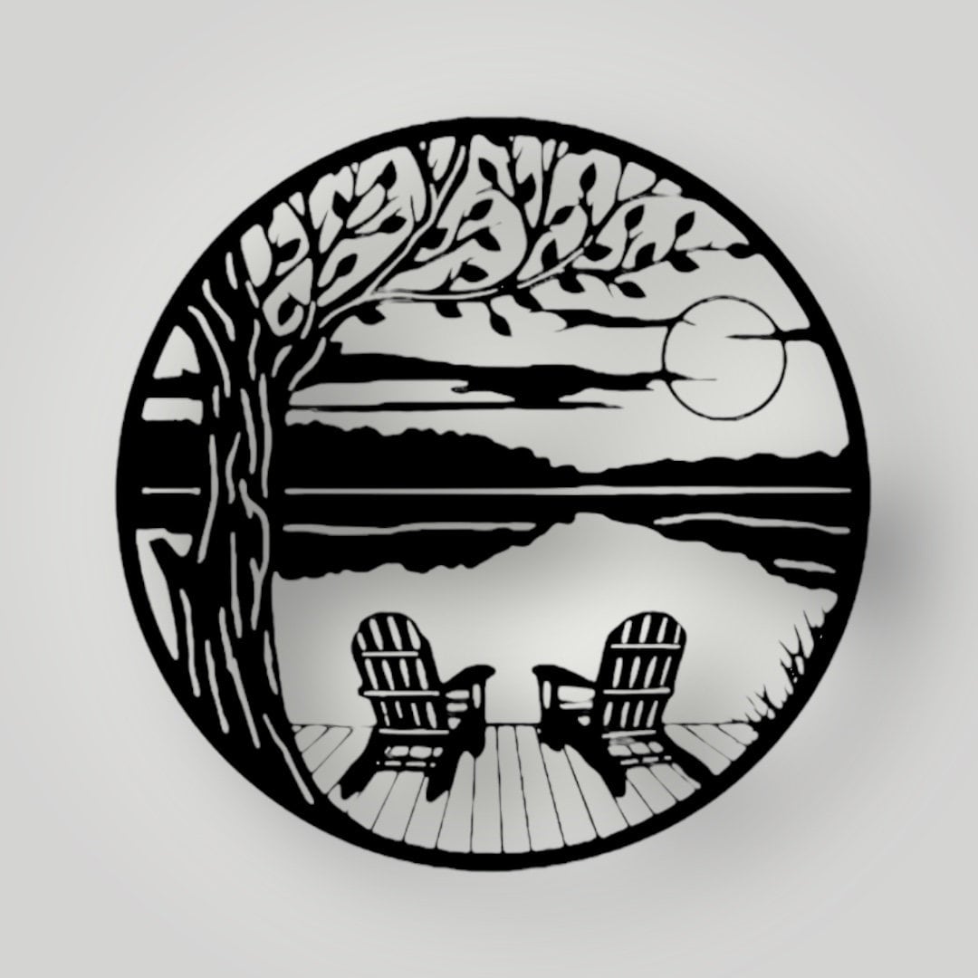 Relaxing Lake View Metal Wall Art - Multiple Sizes and Finishes Wall ...