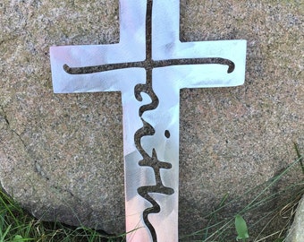 Cross Metal Art - Etsy
