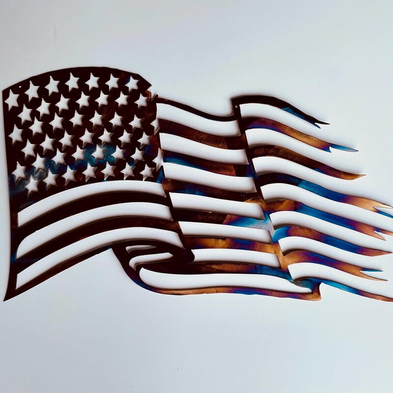 Metal American Flag - Etsy