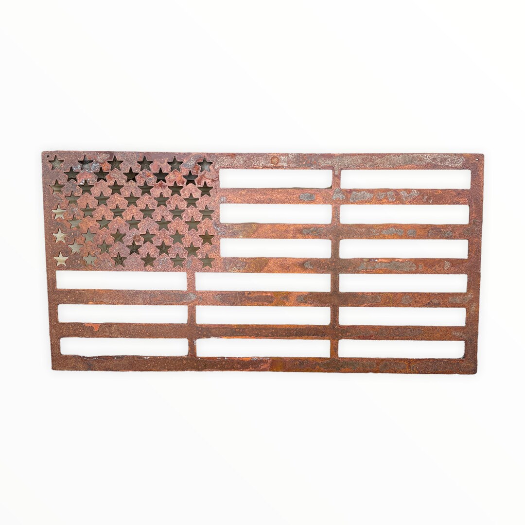 American Flag Metal Wall Art Décor/sign - Americana - Etsy