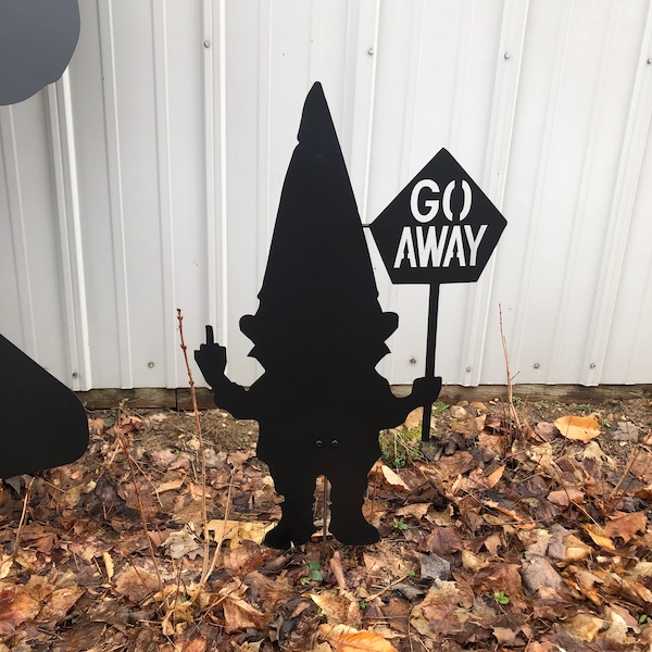 Lawn Gnome Middle Finger - Etsy