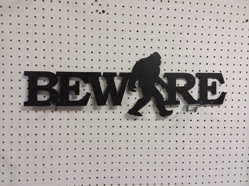BEWARE of Bigfoot or BELIEVE in Bigfoot Yeti Sasquatch Metal - Etsy