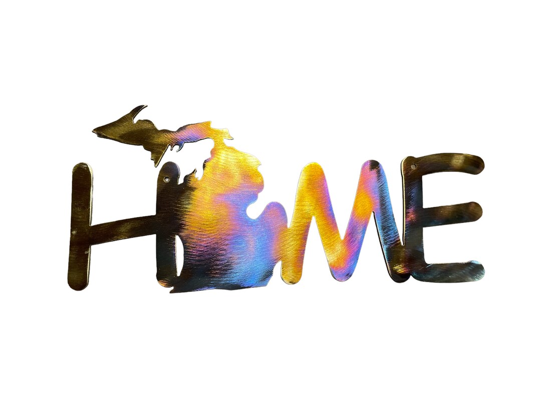 State Silhouette and Location Metal Wall Sign/decor - 50 States ...