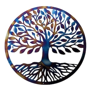 24" - Tree of Life - Circle of Life Design - Metal Art Wall Décor - Etsy
