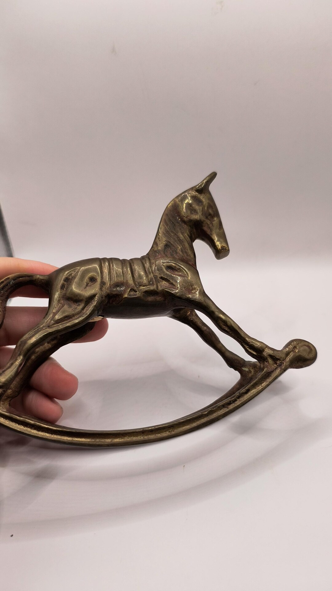 Vintage Solid Brass Rocking Horse Commodore Collection Made in India - Etsy
