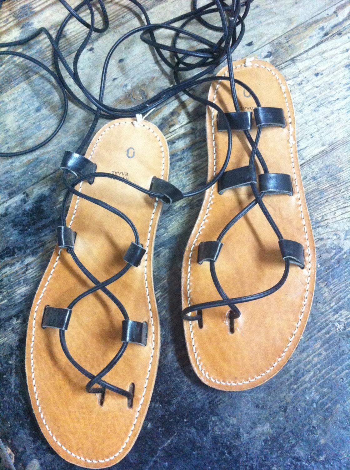 Authentic Handmade, Greek Leather Sandals - Etsy
