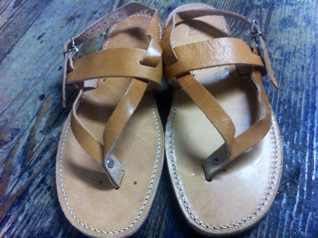 Authentic Handmade, Greek Leather Sandals - Etsy