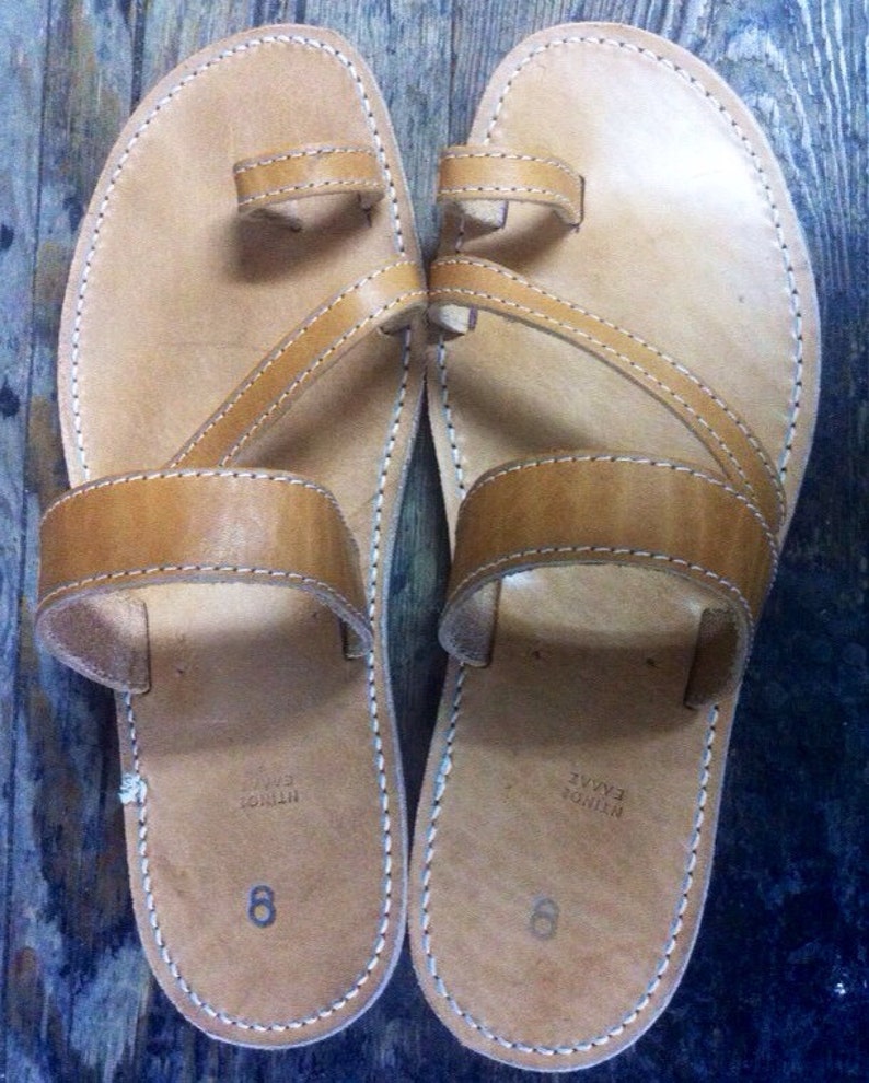 Authentic Handmade, Greek Leather Sandals - Etsy