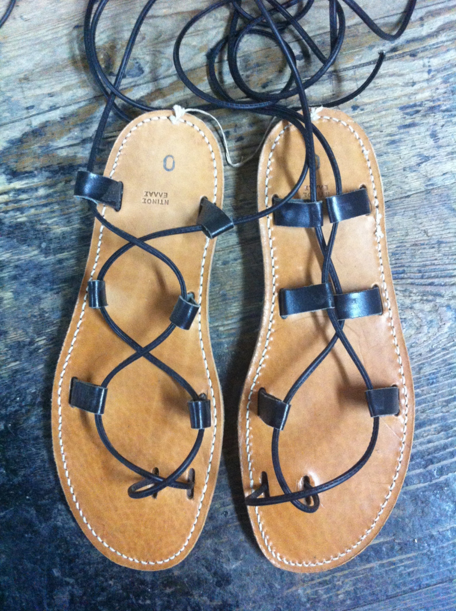 Authentic Handmade, Greek Leather Sandals - Etsy