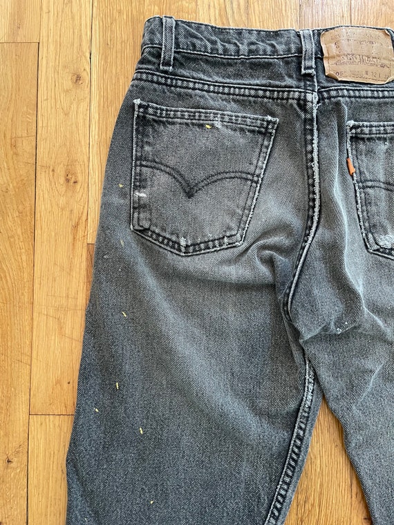 Vintage Black Paint Splatter LeVI's 505s - Gem