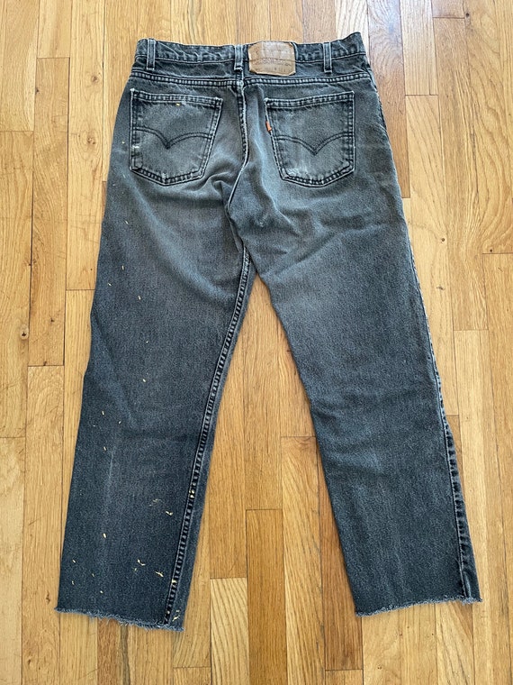 Vintage Black Paint Splatter LeVI's 505s - Gem