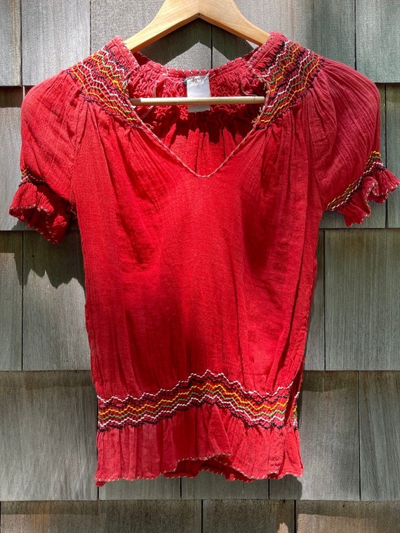 vintage 60s red sheer - Gem