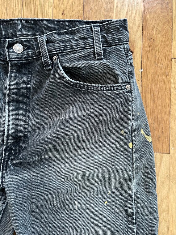 Vintage Black Paint Splatter LeVI's 505s - Gem