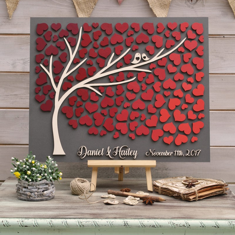 Wooden Tree Guest Book - Etsy