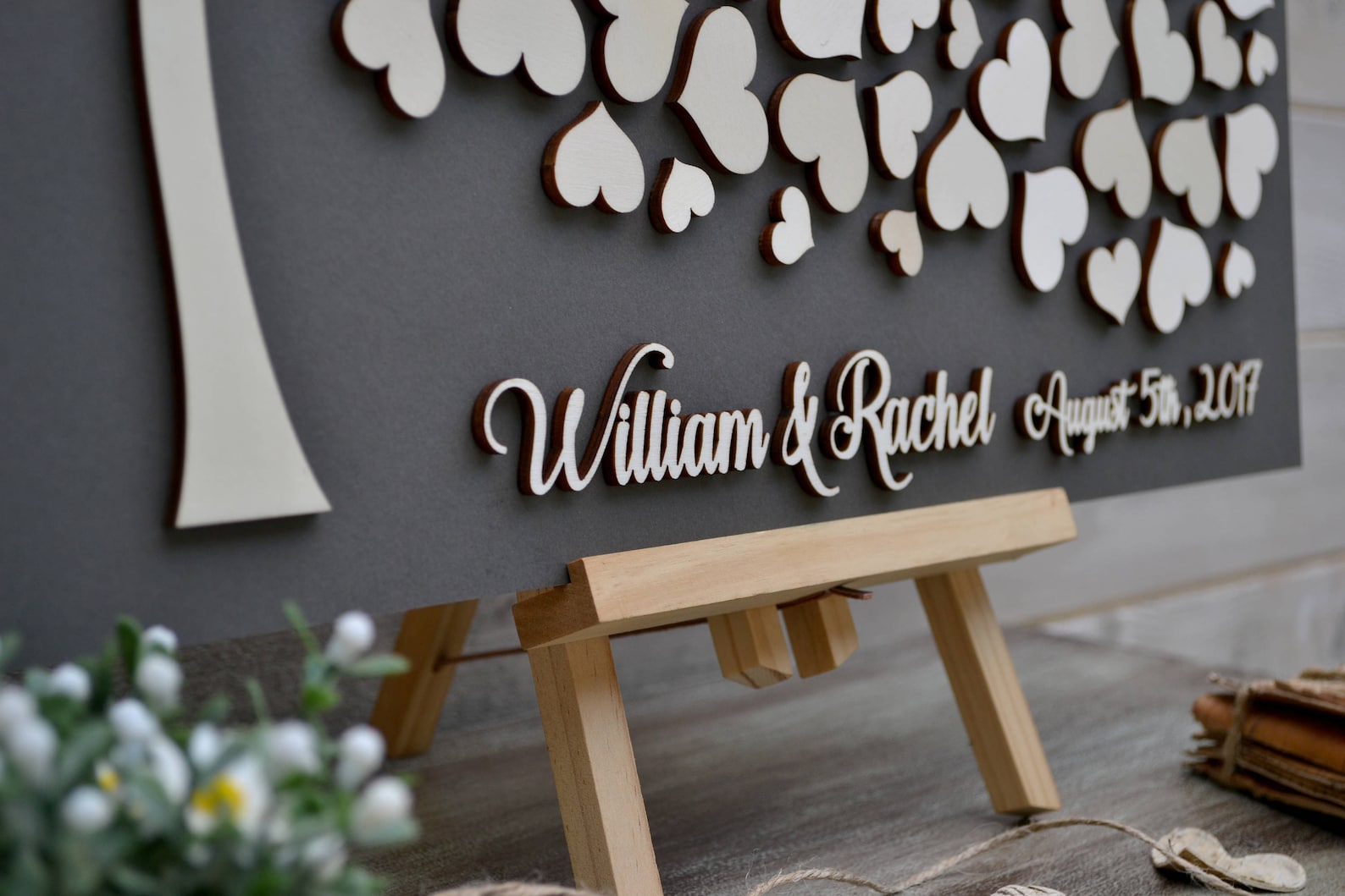 Custom Guest Book, Modern Guest Book, 3D Guest Book, Unique Guest Book ...