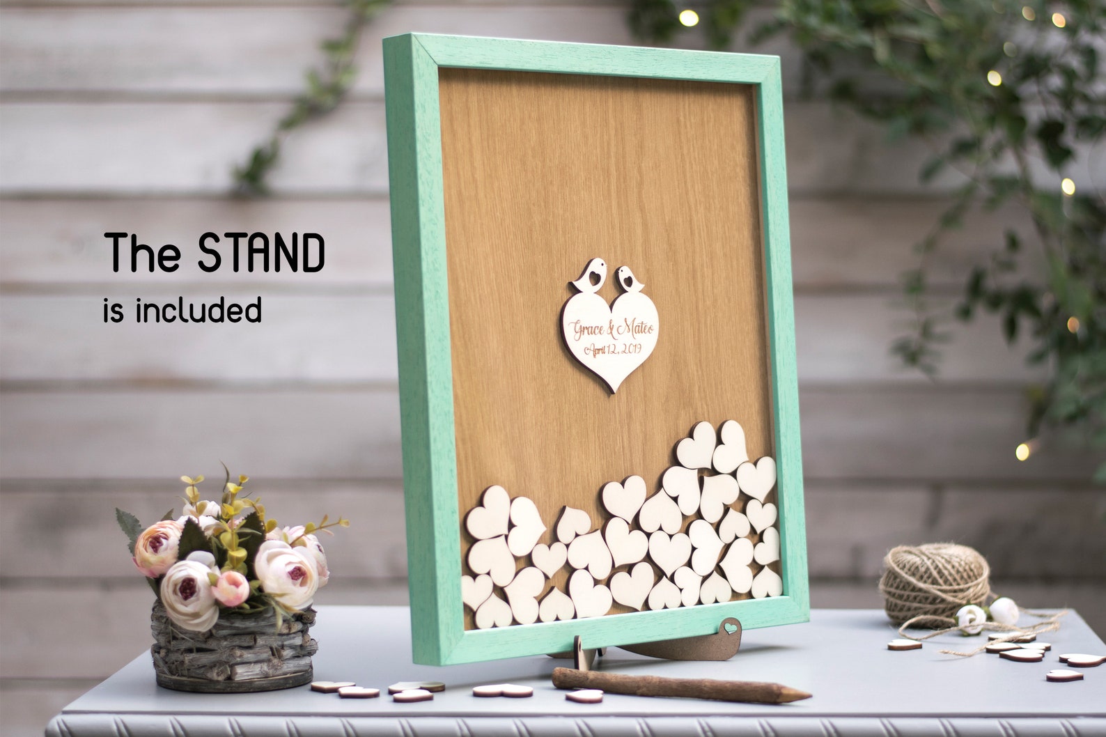 Wedding drop box Wedding guest book frame 3D Guest book | Etsy