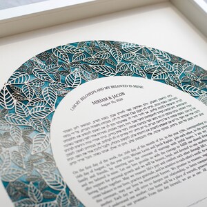 Custom Ketubah, Modern Ketubah, Papercut Ketubah, Ketubah Watercolor ...