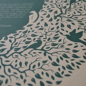 Tree Ketubah, Custom Ketubah, Giclee Print Ketubah, Certificate of ...