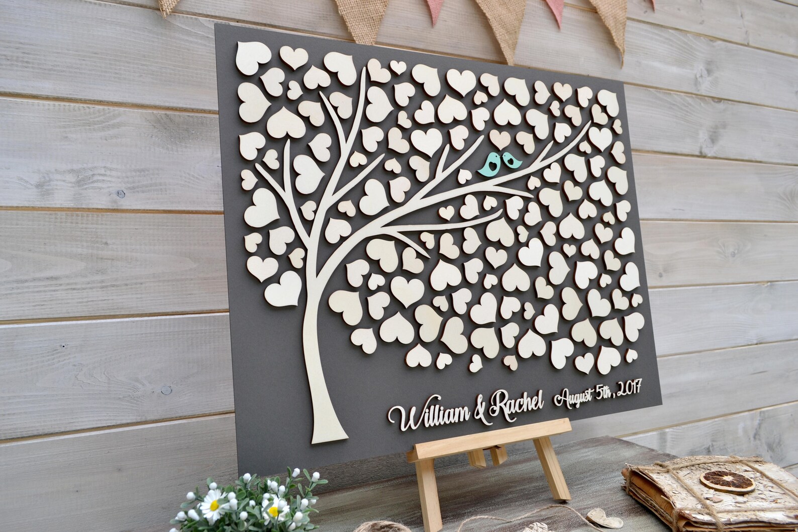 Custom Guest Book, Modern Guest Book, 3D Guest Book, Unique Guest Book ...