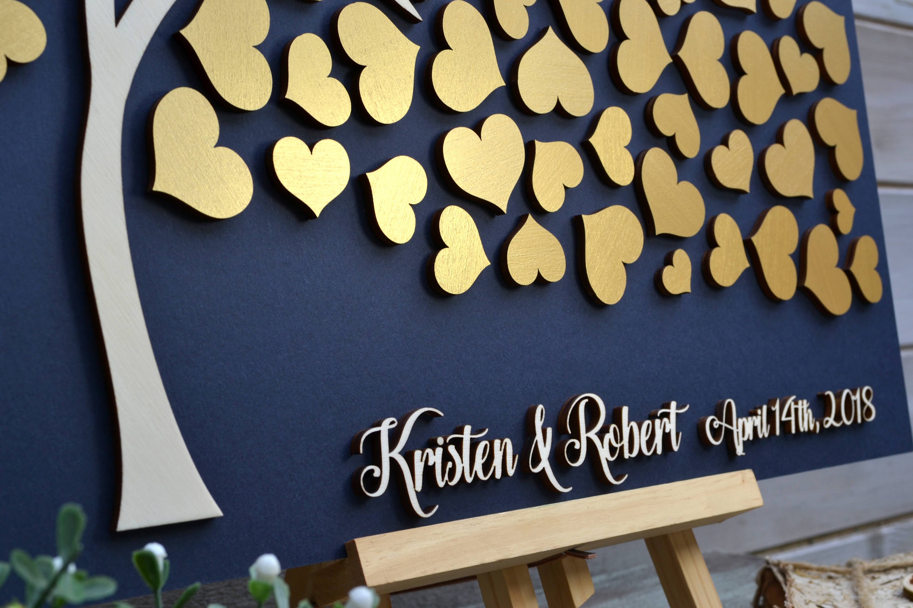 Custom Guest Book, Unique Guest Book, Modern Guest Book, 3D Guest Book ...