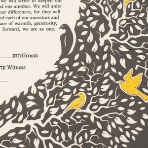 Custom Tree Ketubah, Handmade Ketubah, Interfaith Ketubah, Ketubah ...