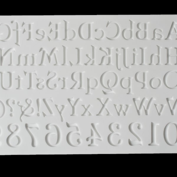Alphabet Fondant Mold - Etsy