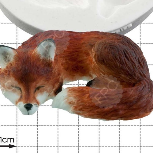 Fox Silicone Mold 'fox Sleeping' by FPC Sugarcraft - Etsy