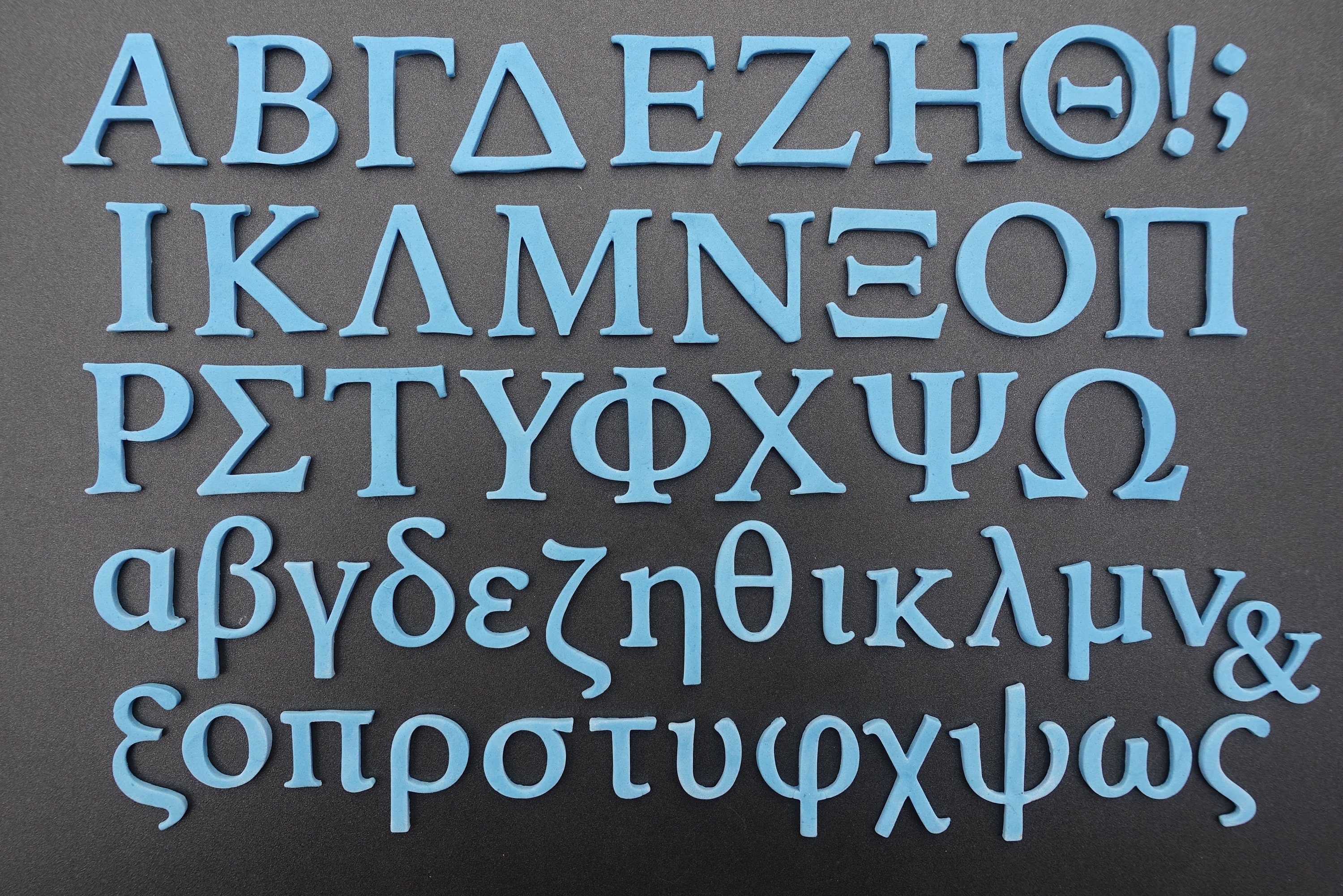 Greek Alphabet Silicone Mould (mold) - 'greek Alphabet' by FPC ...