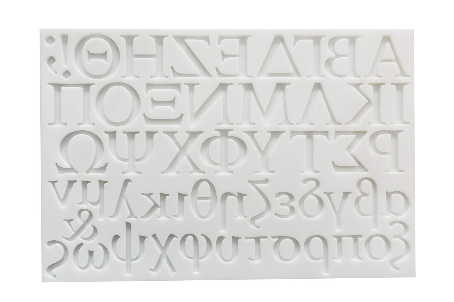Greek Alphabet Silicone Mould (mold) - 'greek Alphabet' by FPC ...