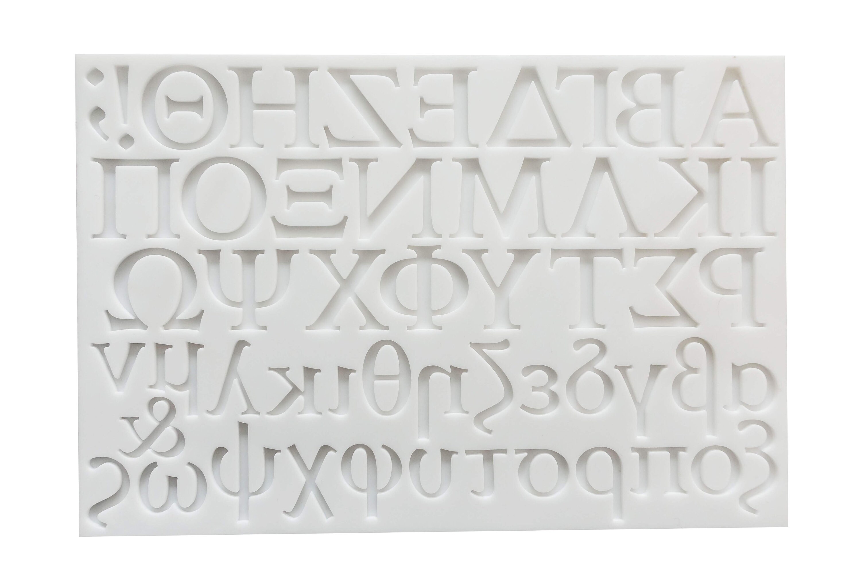 Greek Alphabet Silicone Mould (mold) - 'greek Alphabet' by FPC ...
