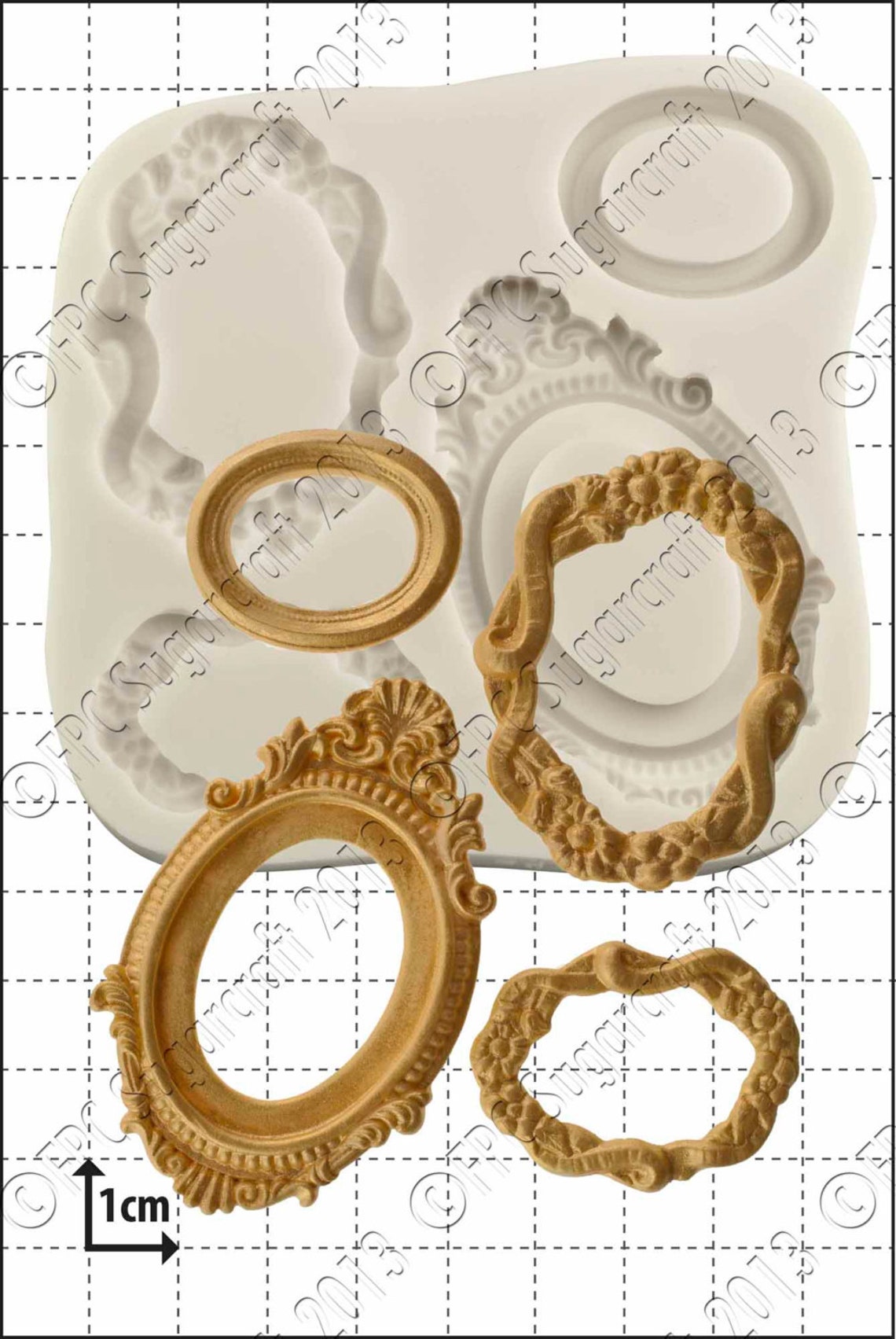 Frames Silicone Mould mold 'oval Frames' by FPC - Etsy