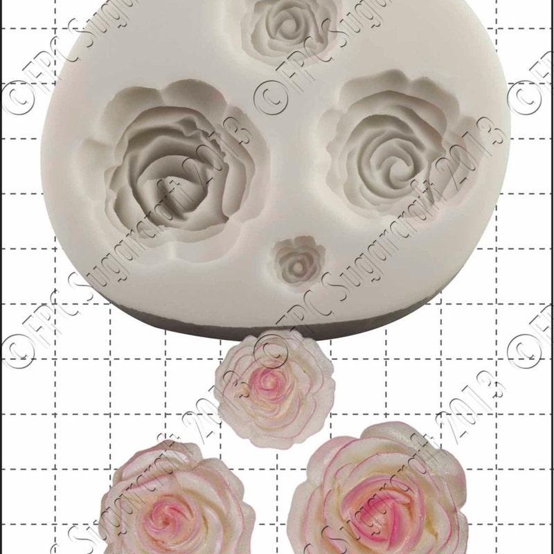 Silicone Rose Mold - Etsy
