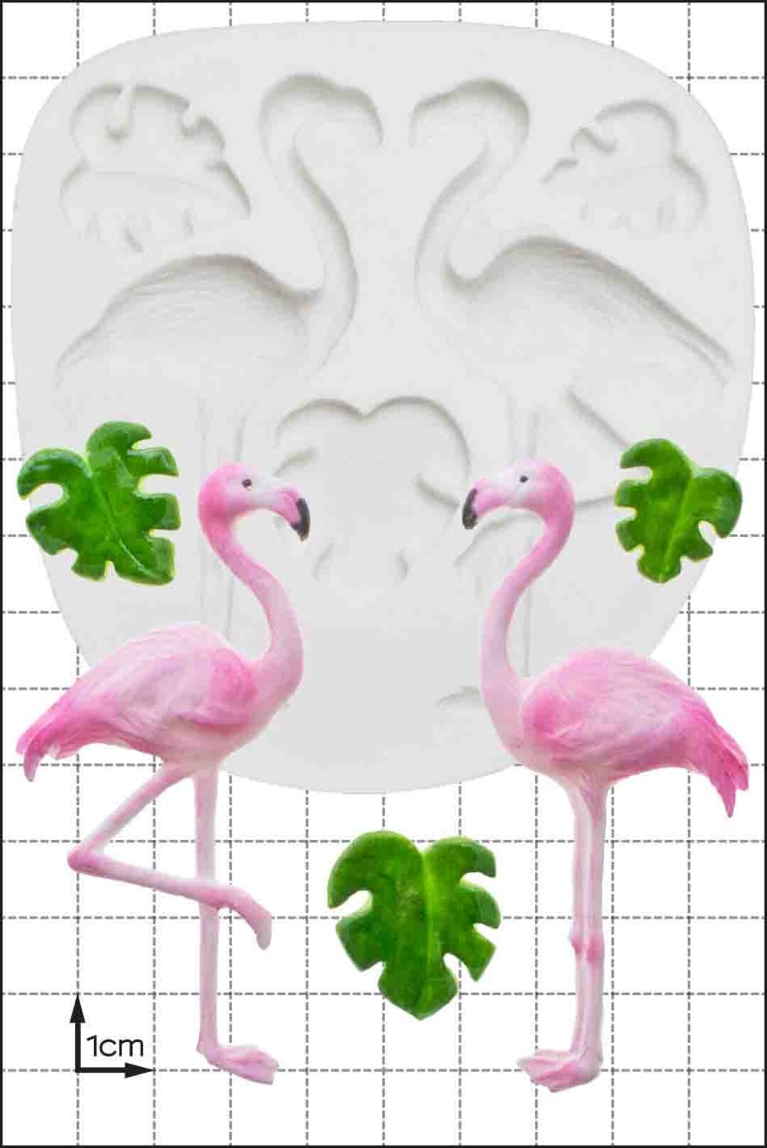 Flamingo Silicone Mould (mold) - 'flamingos' by FPC Sugarcraft | Resin ...