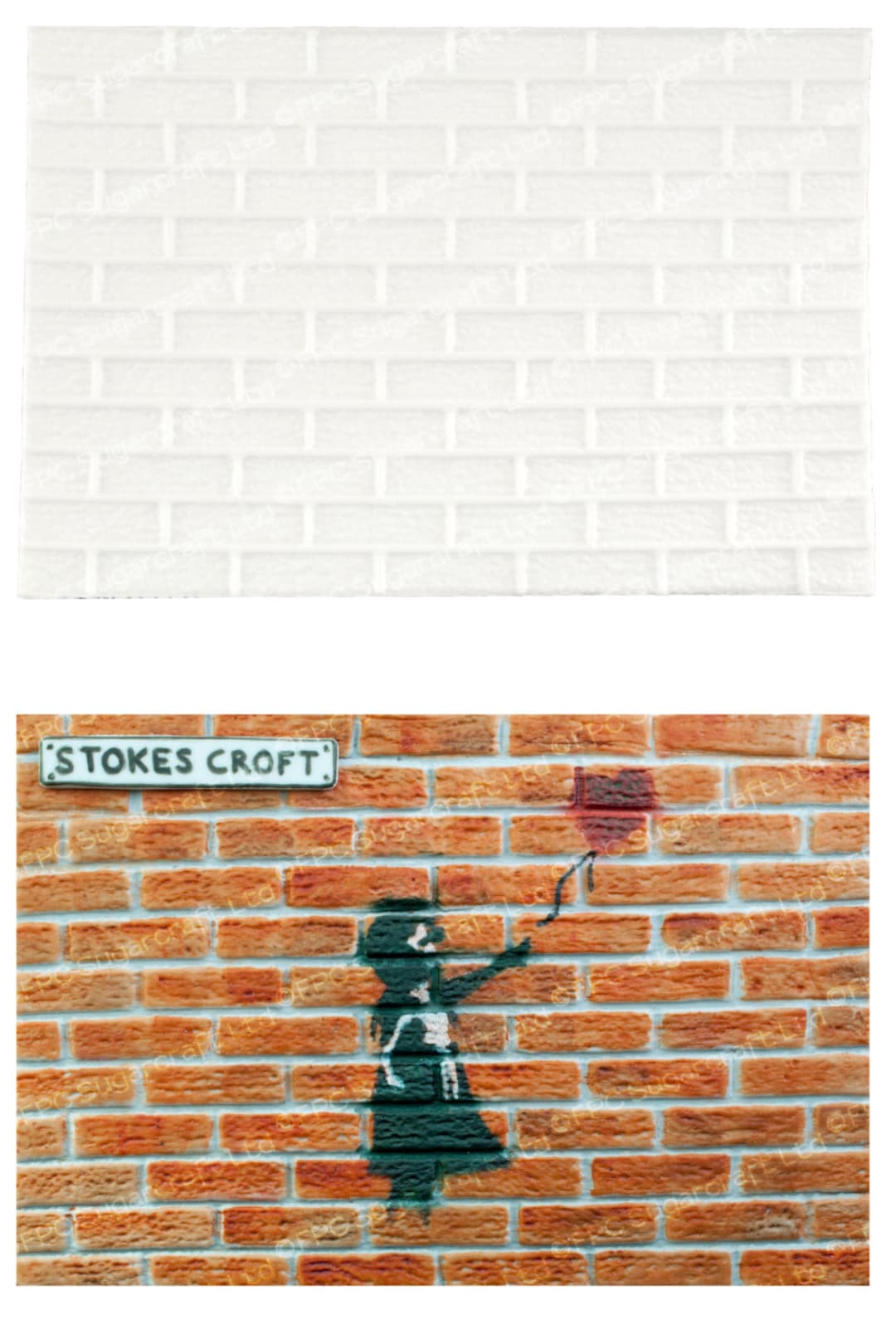 Brick Silicone Mold - 'brick Wall' Texture Mat by FPC Sugarcraft ...