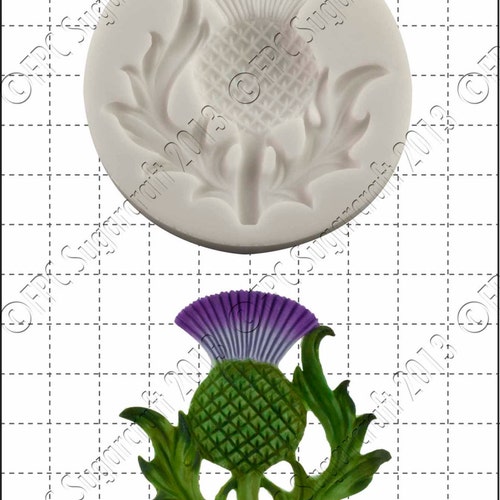 Thistle Silicone Mould mold 'scottish Thistle' by - Etsy