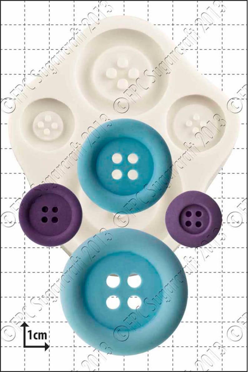 Buttons Silicone Mould mold 'large Buttons' by FPC - Etsy