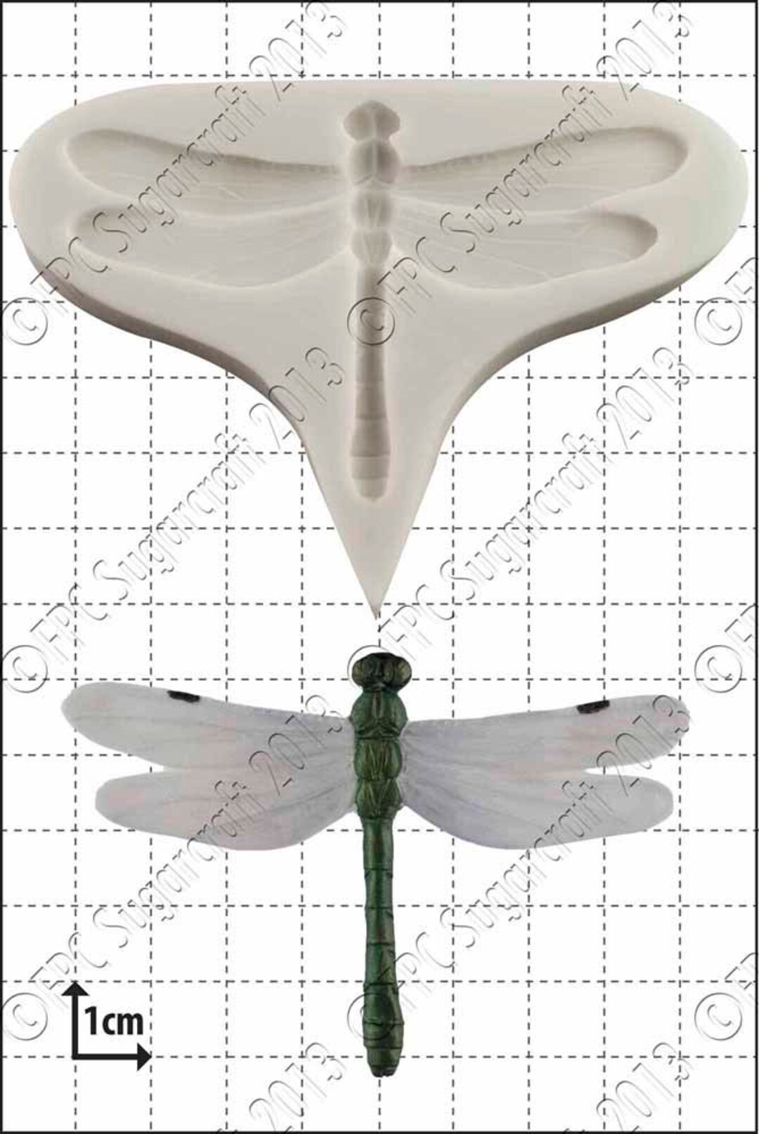 Insect Silicone Mould (mold) - 'dragonfly' by FPC Sugarcraft | Resin ...