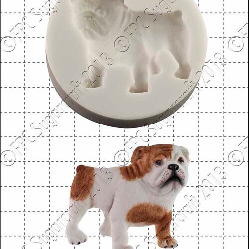 Bulldog Silicone Mould mold 'bulldog' by FPC - Etsy